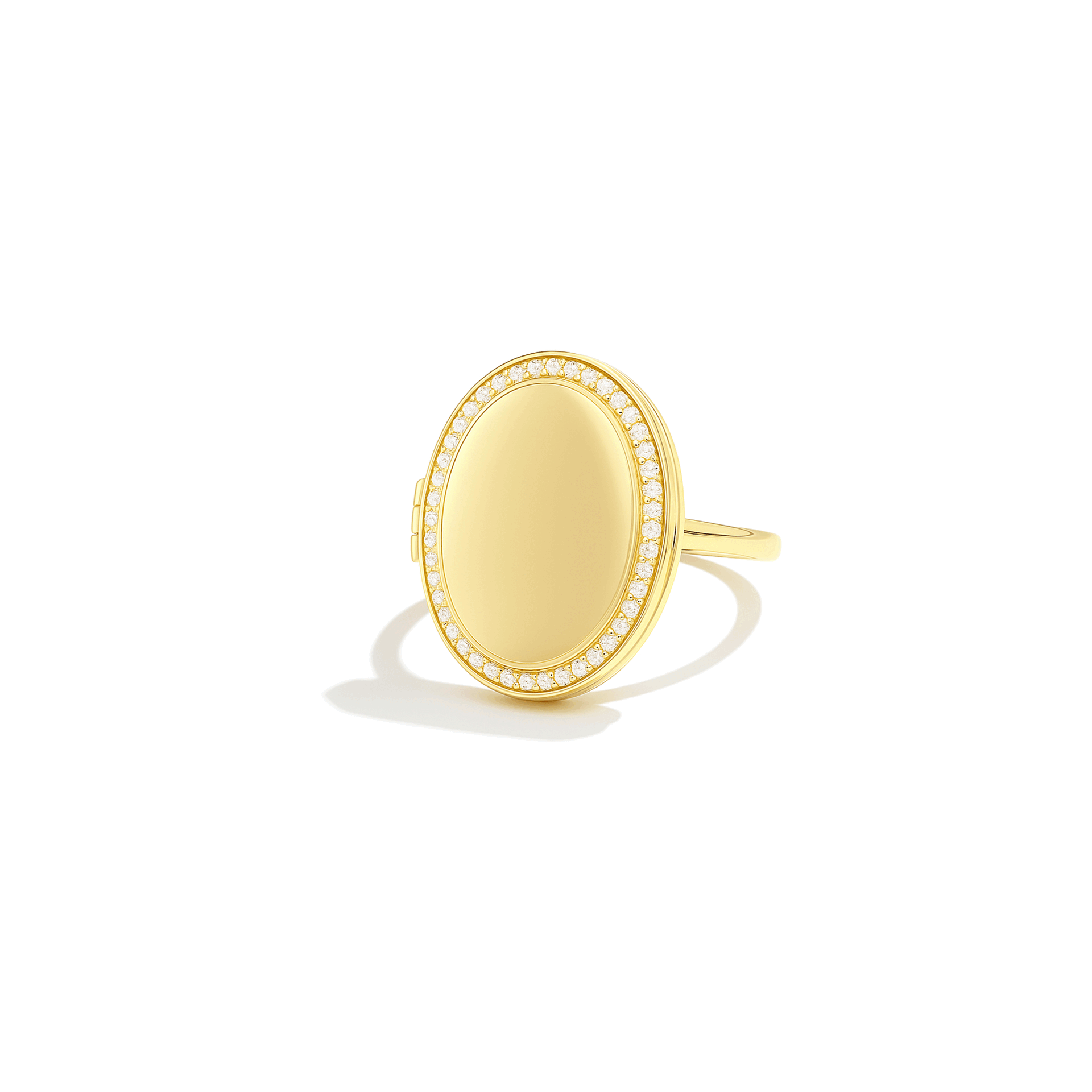 Locket Ring with Photo - Oval – Stanbarry Australia